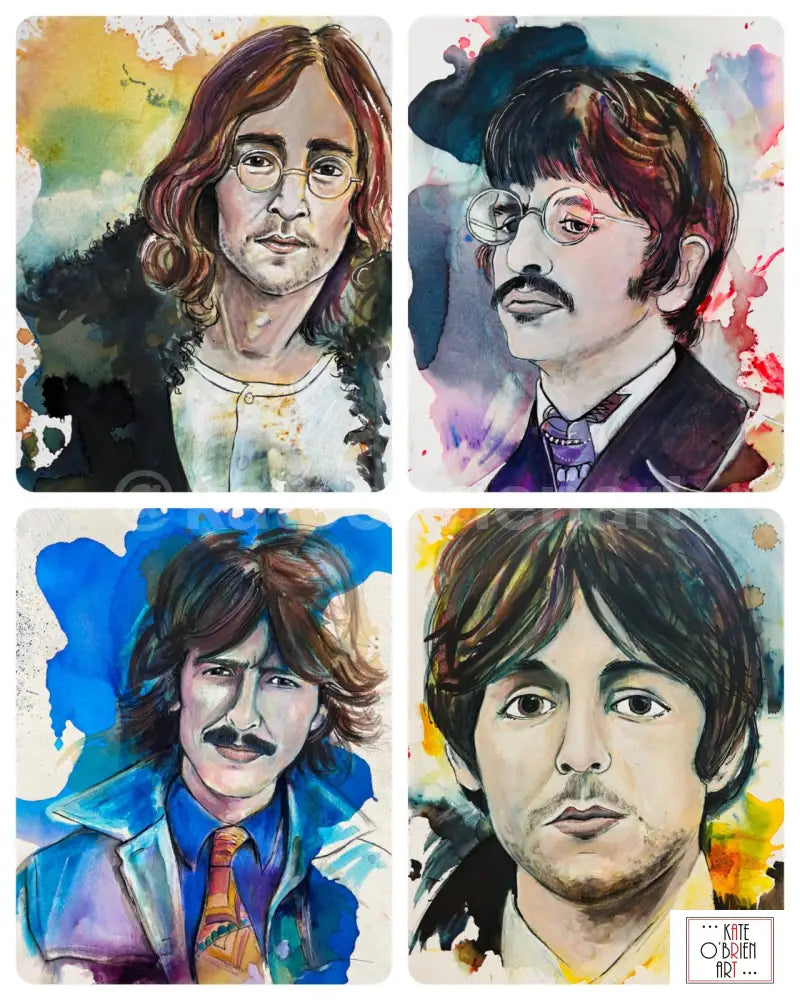 The Beatles Art Print – Kate O'Brien Art