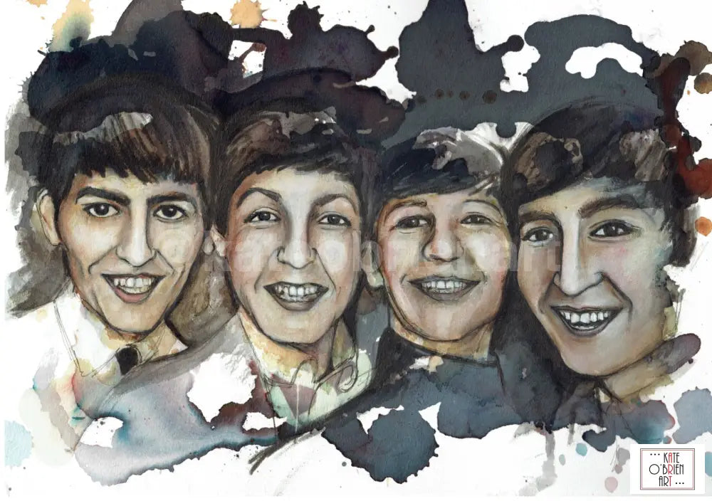The Beatles Art Print – Kate O'Brien Art