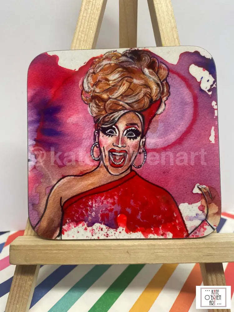 Bianca Del Rio Coaster – Kate O'Brien Art