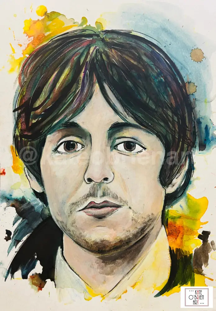 Paul McCartney Original Artwork – Kate O'Brien Art