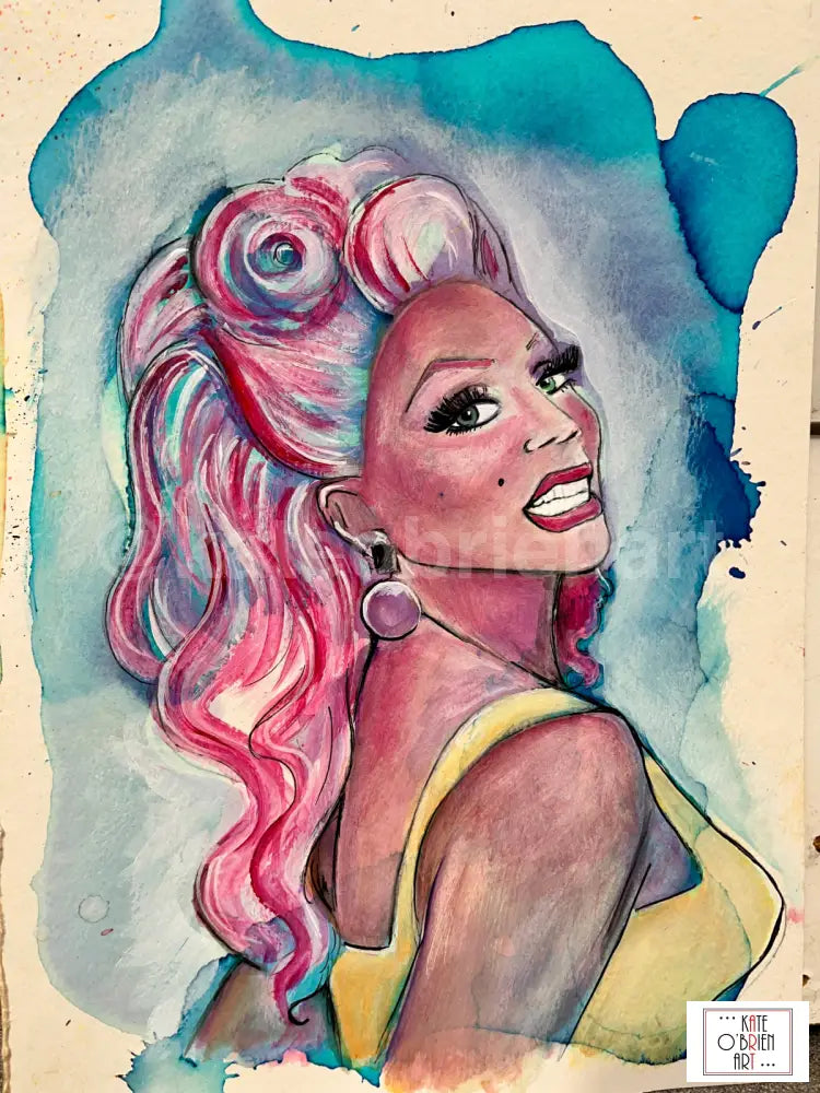 RuPaul Original Artwork – Kate O'Brien Art